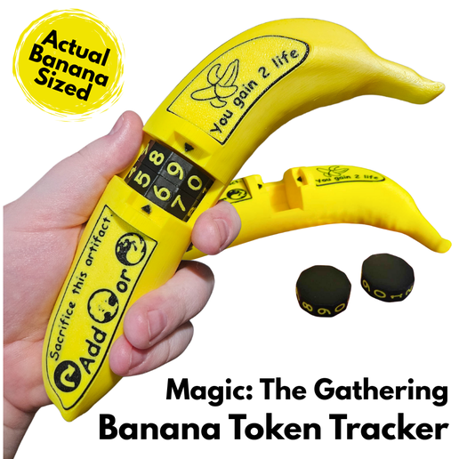 🍌 Banana Token Tracker for Magic: The Gathering. It's a Banana.・ 3MF ...