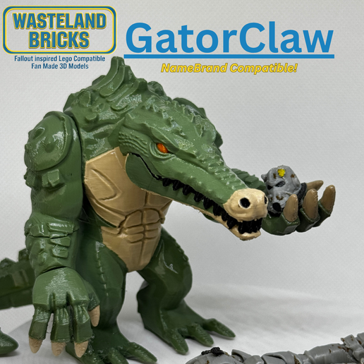 🧱 Gatorclaw - Wasteland Bricks - Fallout Inspired・Free 3MF File for 3D ...