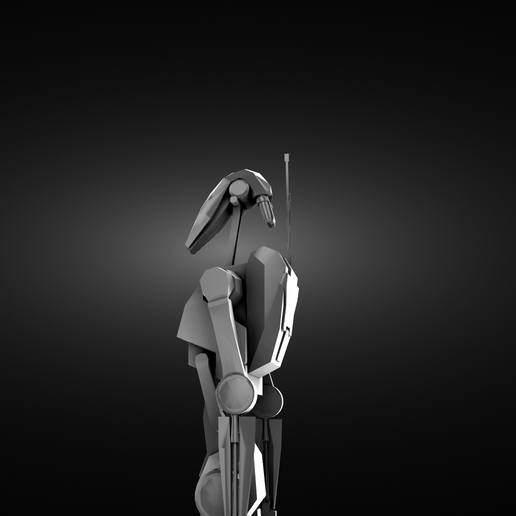 🤖 B1 Battle Droid star wars・Free STL File for ・Cults