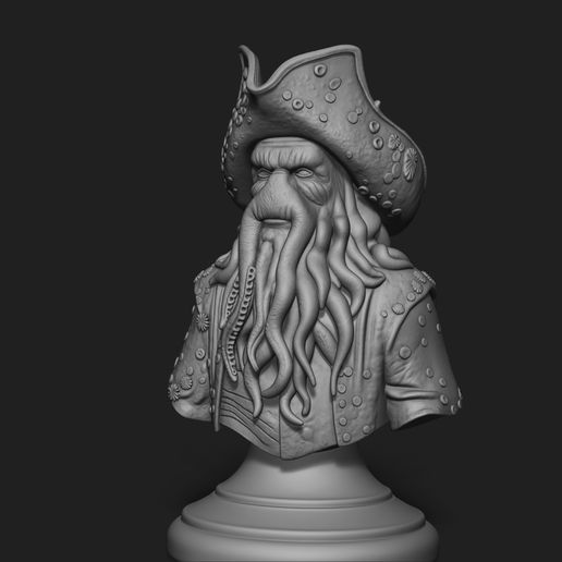 👤 Davy Jones – 3D Printable Bust・ STL File for 3D printing・Cults