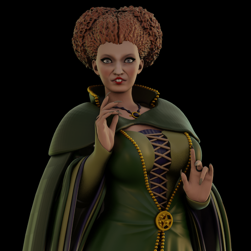📁 Hocus Pocus Sanderson Sisters - 1to6 statue STL file 3D print model ...