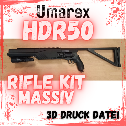👽 HDR50 Bodykit Riflekit Massive Assault Rifle・ STL File for ・Cults