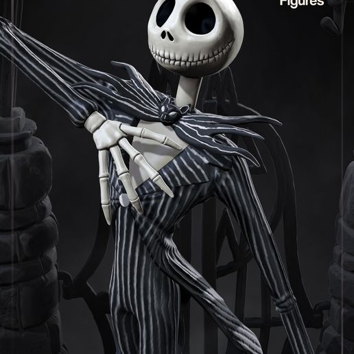🎄 Jack Skellington - O Pesadelo Antes do Natal・Arquivo 3D para ...