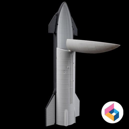 ️ SpaceX- Starship Cargo・Fichier STL pour Impression 3D・Cults