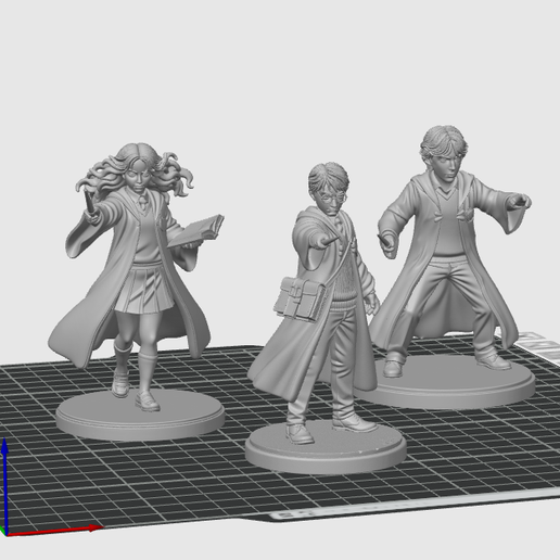 👾 Harry, Ron & Hermione fanart- Harry Potter Pack・ STL File for 3D ...