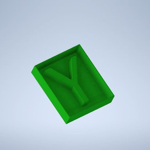 STL file Y letter 👽 ・3D printer design to download・Cults