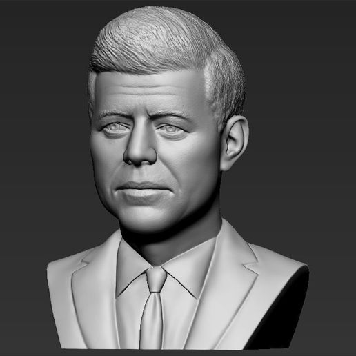 👤 John F. Kennedy bust for full color 3D printing・ 3D File for 3D ...