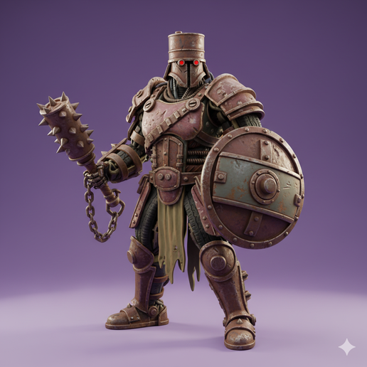 🤖 STL Junkyard Gladiator - Sci-Fi Robot Warrior 3D Model - Printable ...