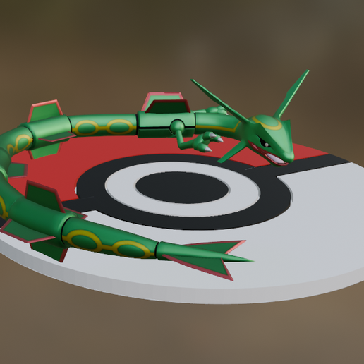 STL file RAYQUAZA - MOBILE AND BASE 🐉 (3MF and GCODE)・3D printing idea ...