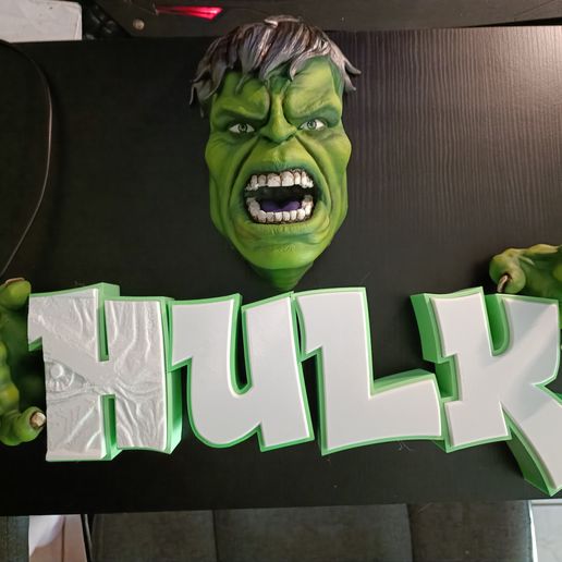 👾 "Hulk" LED lettering・ STL File for ・Cults