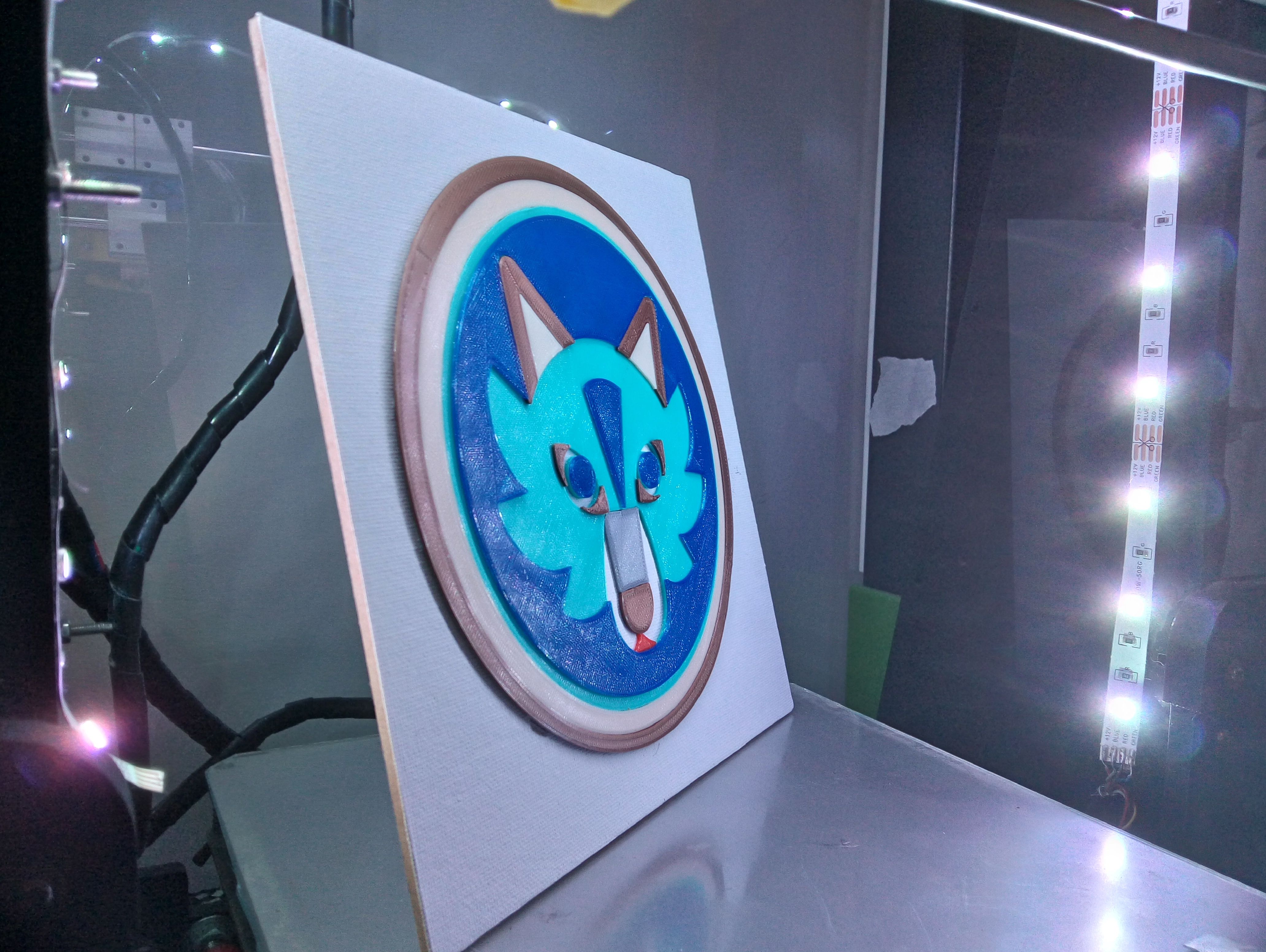 Télécharger fichier STL Tableau loup mosaïque • Objet à imprimer en 3D ・ Cults