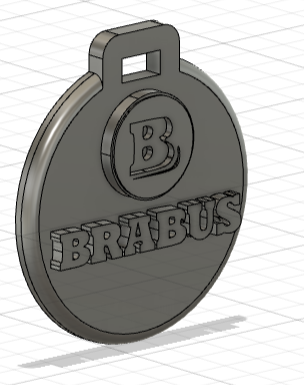 🔑 Pendant porte clé Brabus / Brabus Key ring ornament・Free STL File for ...