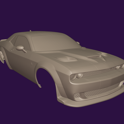 🏎️ RC BODY 2018 HELLCAT Challenger SRT Dodge Widebody 1/10 3D PRINT STL ...