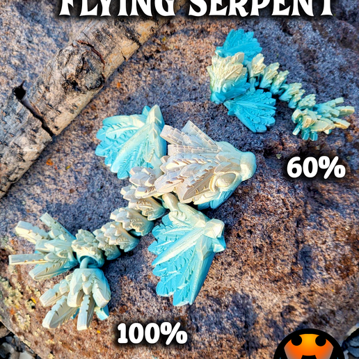 🐉 Tiny Flying Serpent・ 3D File for 3D printing・Cults