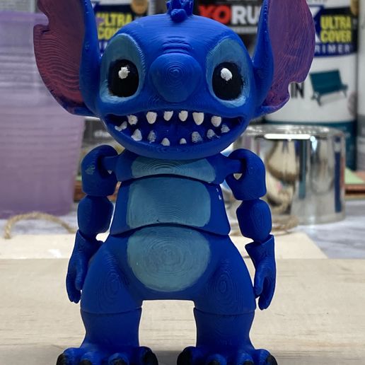 👌 Flexi Stitch, Lilo & Stitch, Articulated fidget figure, 3mf included ...