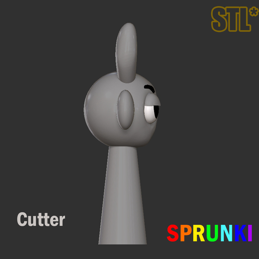 STL file Sprunki Incredibox Cutter Sprunki STL 3D Character Fanart 🧸 ...