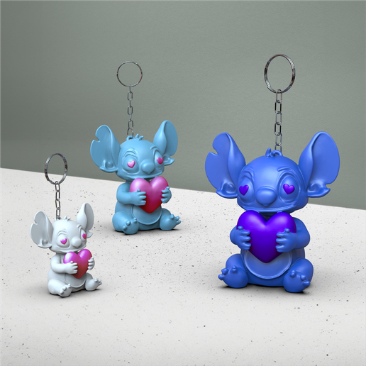 🗝️ Stitch Keychain・ STL File for 3D printing・Cults