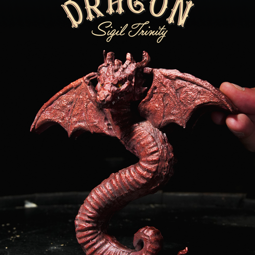 3D file Dragon Sigil Trinity 🐉 ・Template to download and 3D print・Cults