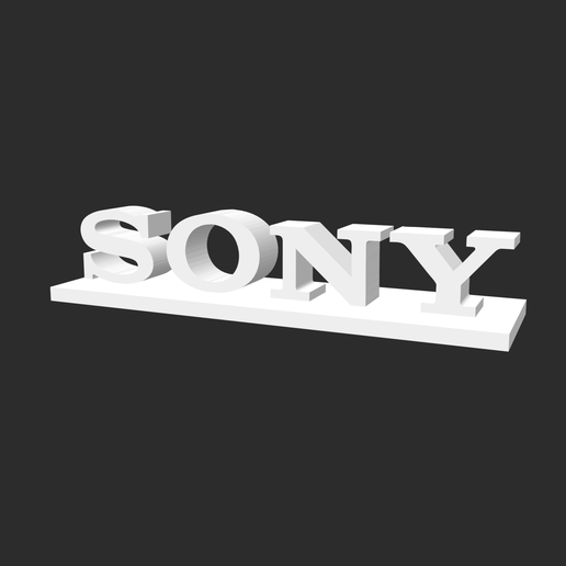 📱 Sony Logo・Free STL File for 3D printing・Cults