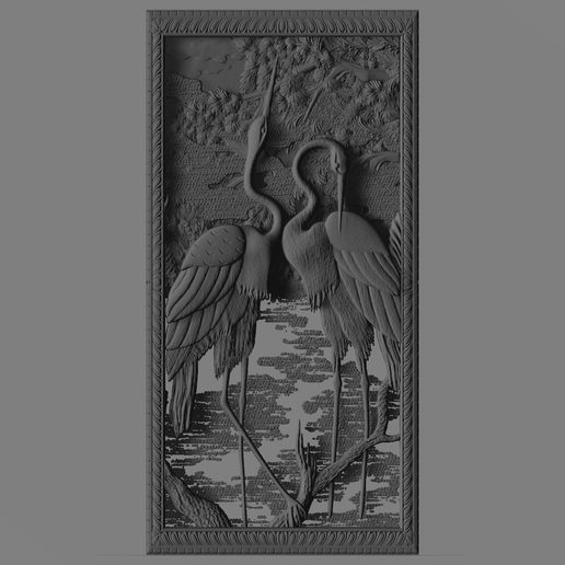 STL file Flamingo stl cnc design 🦩 ・3D printable model to download・Cults