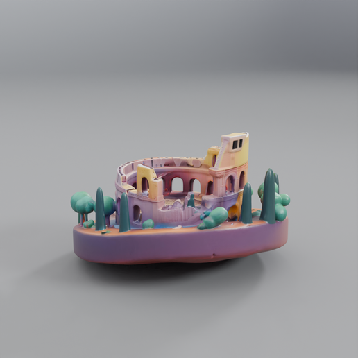 3D file coliseum decoration 🎨 ・Design to download and 3D print・Cults