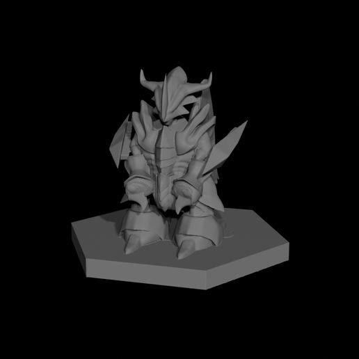 🐉 DIGIMON TCG MEMORY COUNTER Ancientgreymon spirit・ STL File for 3D ...