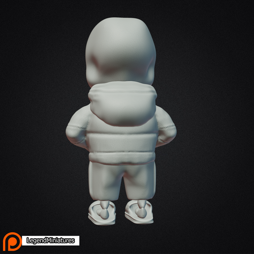 🆓 undertale - sans chibi・Free 3D File for ・Cults
