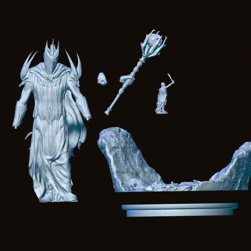 🗿 Melkor And Filgolfin fight・ 3D File for 3D printing・Cults