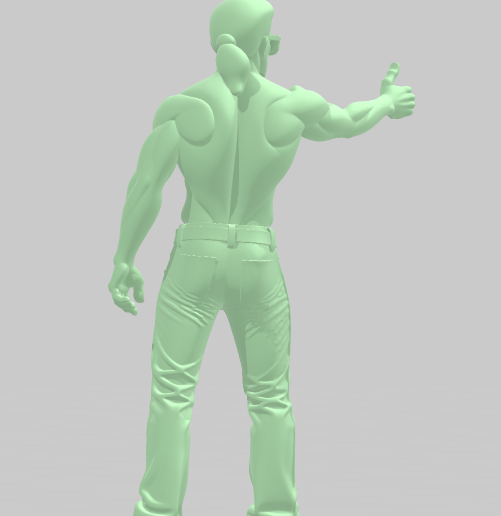 Figure 1/64 - Hipster Man Approving 👍 (STL for Dioramas and Urban ...