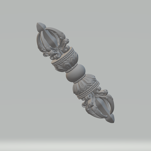 🧘 A Tibetan Vajra Dorje 3D print model・ STL File for 3D printing・Cults
