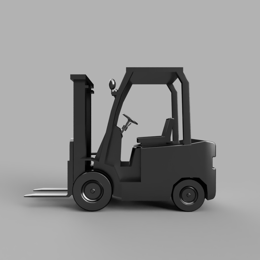 🚗 Forklift・Free STL File for ・Cults