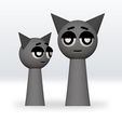 📁 Sprunki Gray STL, 3mf, Obj, 3D Model,3mf file Character Fanart・ STL ...