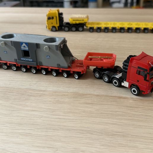 👽 1/87 Goldhofer THP 10/12 axles・ STL File for 3D printing・Cults