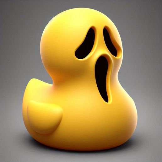 👻 Ghost Mask Duck・ STL File for 3D printing・Cults