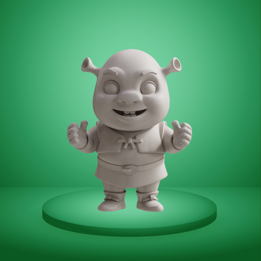 👶 Shrek Baby / Baby Shrek - 3D Chibi Style Funko Pop Fan Art Figure ...