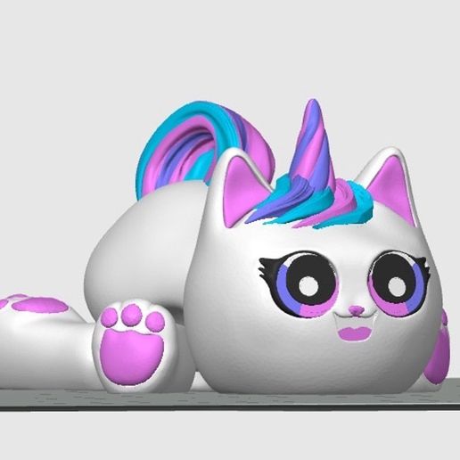 🦄 Lyrah - Caticorn・ STL File for 3D printing・Cults