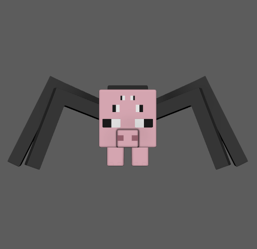 STL file Minecraft Mutant Spider Minifigure 🕷️ ・3D printing template to ...