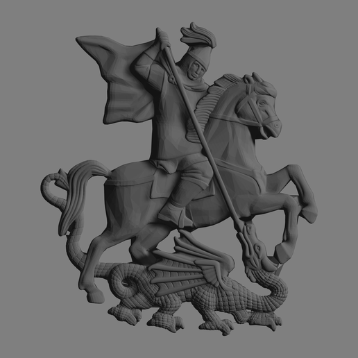STL file saint george stl cnc design 👾 ・3D printable model to download ...