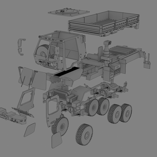 🚚 IDF FMTV TRUCK 3D print model・ STL File for 3D printing・Cults