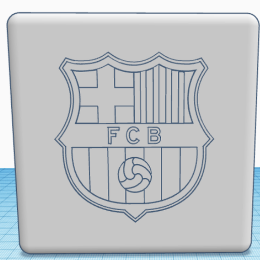 STL file FC Barcelona shield money box 🛡️ (3MF)・3D print design to ...