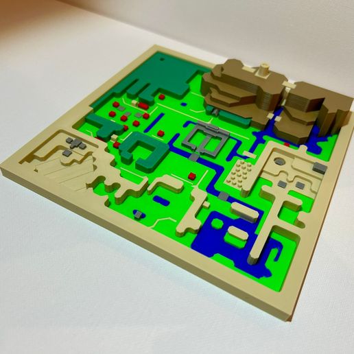 STL file Zelda A Link To the Past Map (No AMS) 🔗 (3MF)・3D print model to download・Cults