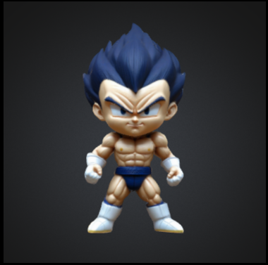 👨 Vegeta chibi style・Free STL File for 3D printing・Cults