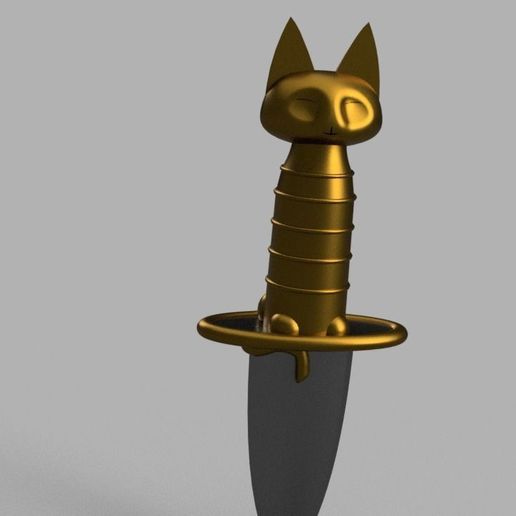 Archivo STL Gato con botas 2 - Cuchilla Gatito - Modelo 3D 🎭 ・Design ...