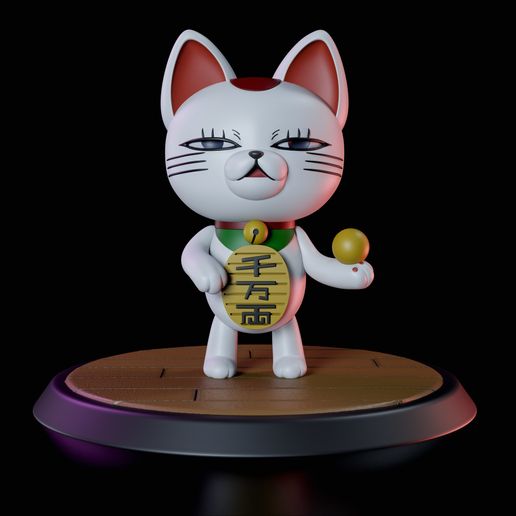 STL file Turbo Abuela (Cat) - DAN DA DAN (pose esfera) 🐱 ・3D printer ...