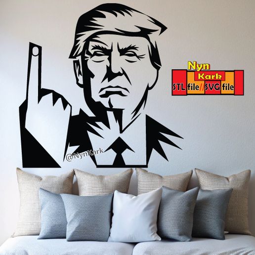 STL file donald Trump finger svg, stl file 📁 (SVG)・3D printing template ...