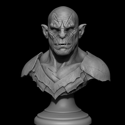 👤 AZOG Bust・Free STL File for 3D printing・Cults