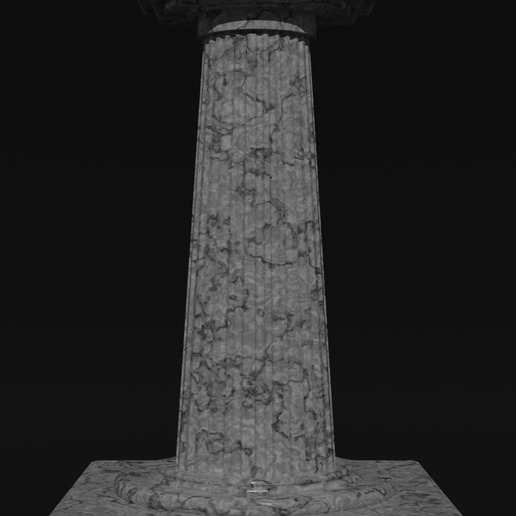 3D file Column Low-poly 3D Model 🆓 ・3D printing idea to download・Cults