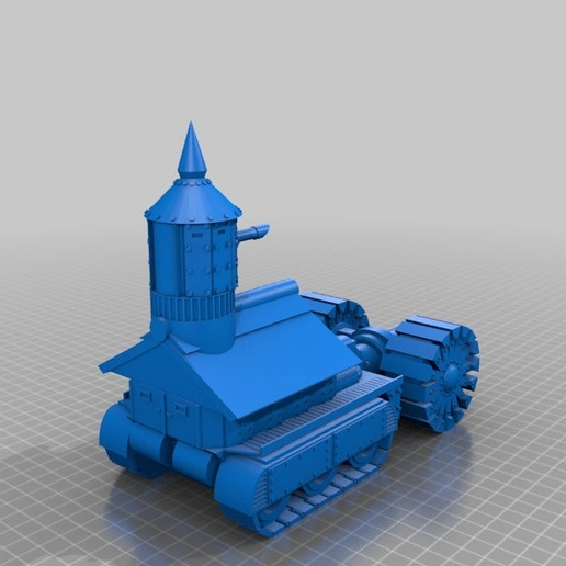 🔫 Ork / Orc Halftrack with large cannon / Assault gun・Free STL File for ...