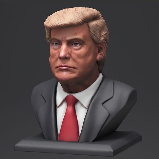 👤 Donald Trump, president donald trump, trump bust, trump 3d print ...