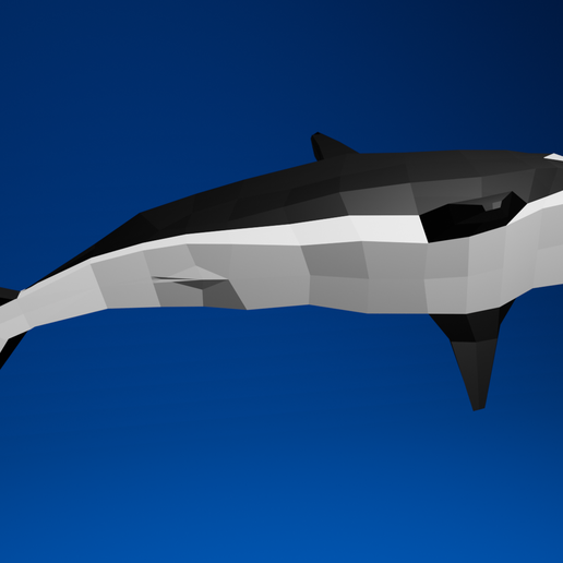 🐳 Orca Low Poly style・ STL File for 3D printing・Cults